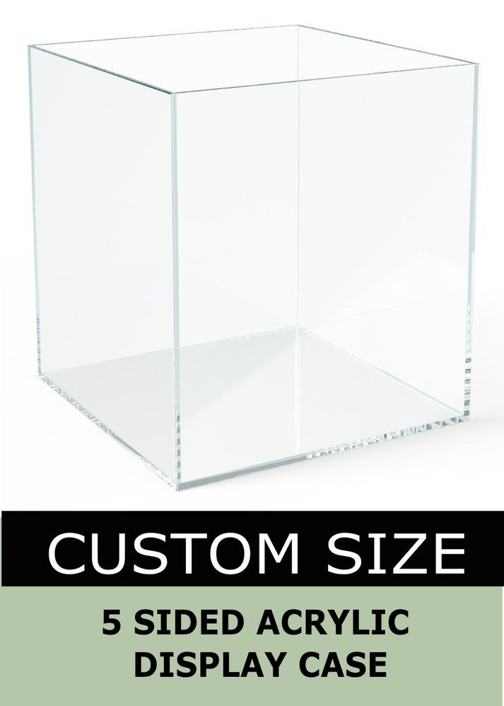 5 Sided Clear Acrylic Box - Custom Size – Pleximart