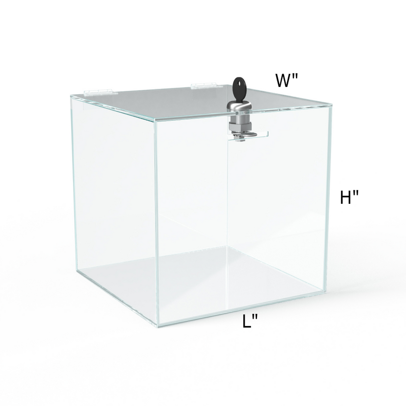 Acrylic Box with Camlock Lid - Custom Size – Pleximart