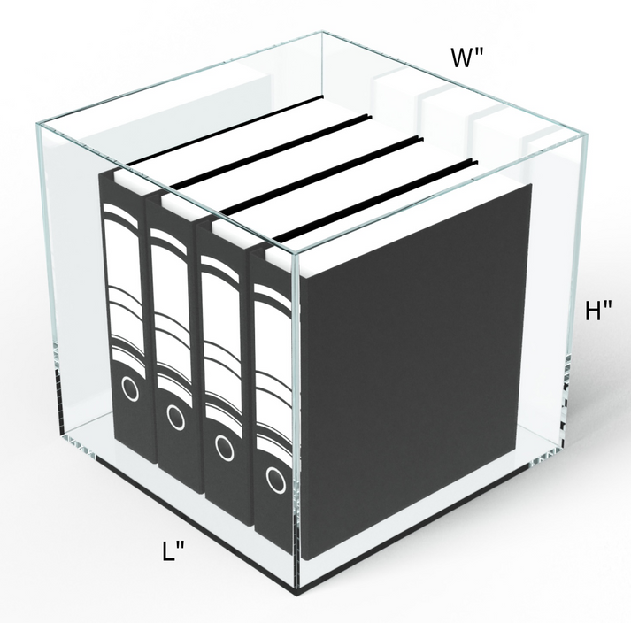 5 Sided Clear Acrylic Box - Custom Size – Pleximart