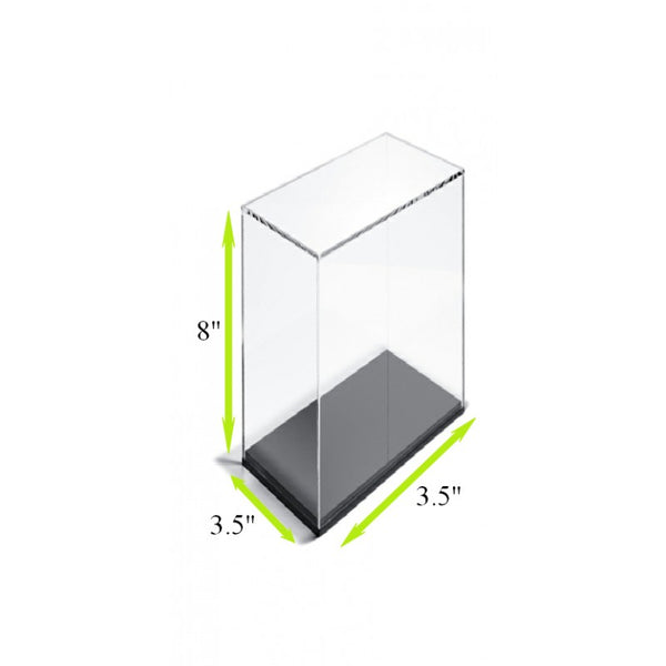Custom Made Clear Acrylic Box With Black Plexiglass Base – Pleximart